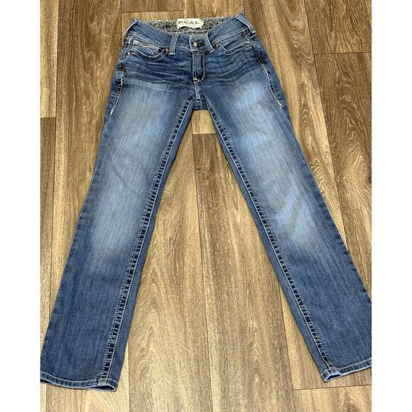 Ariat | Jeans | Ariat Real Womens Denim Jeans Rainstorm 25s Straight ...